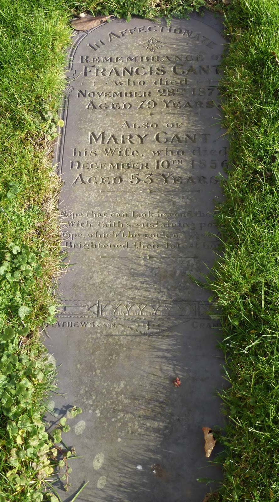 Sarah Simmonds Family Bible (Sarah Cant)