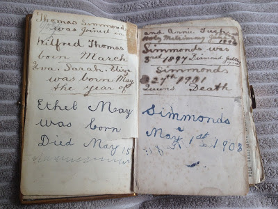 Sarah Simmonds Family Bible (Sarah Cant)