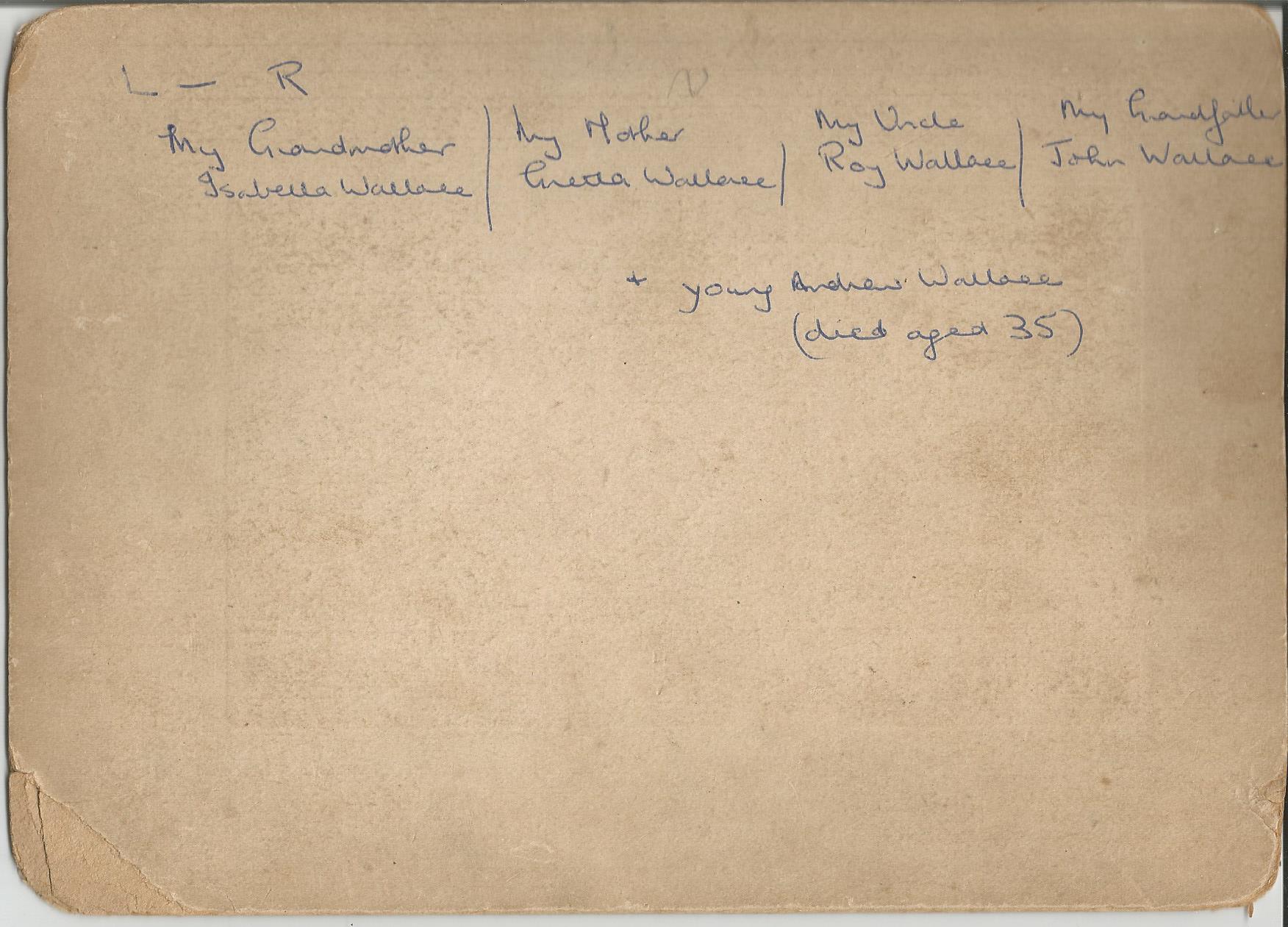 The Wallace Family Old Photos