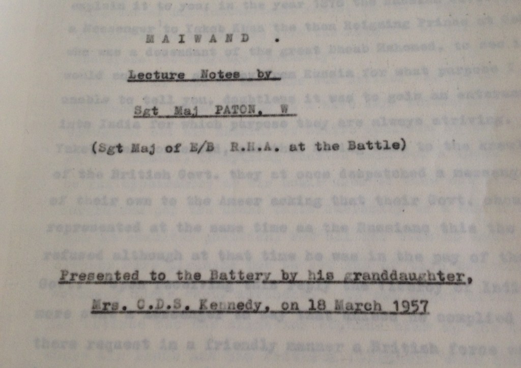 Maiwand 1880 by BSM William Paton