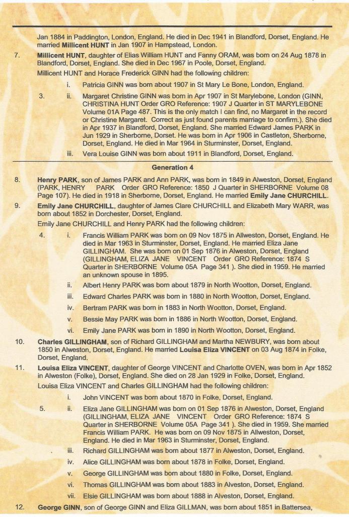 Fudge, Park and Ginn Family Part 2.