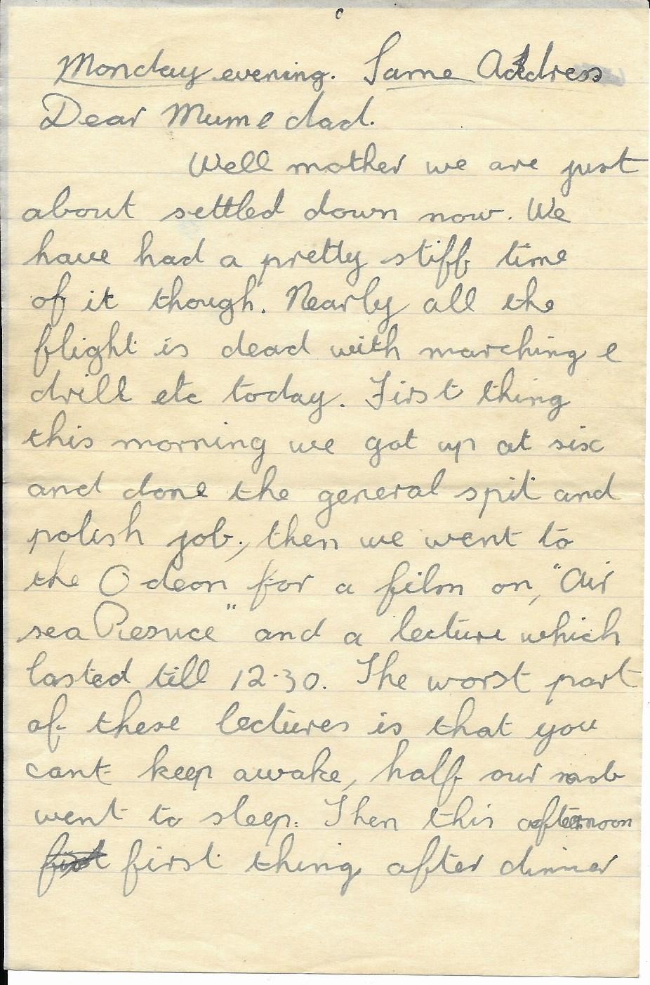 Letter from Jack “We’ll Meet Again”